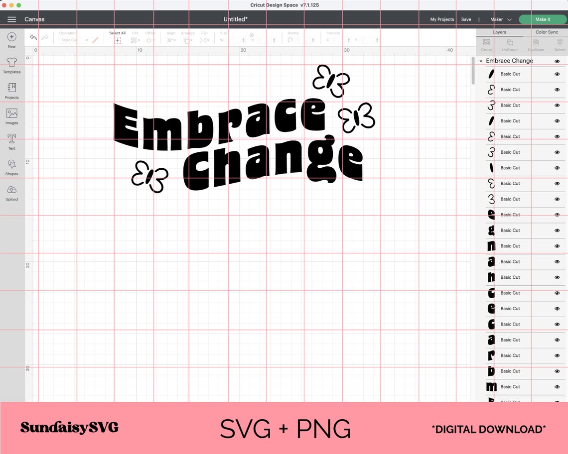 Embrace Change Svg Butterfly Svg Inspirational Quote Svg - Etsy