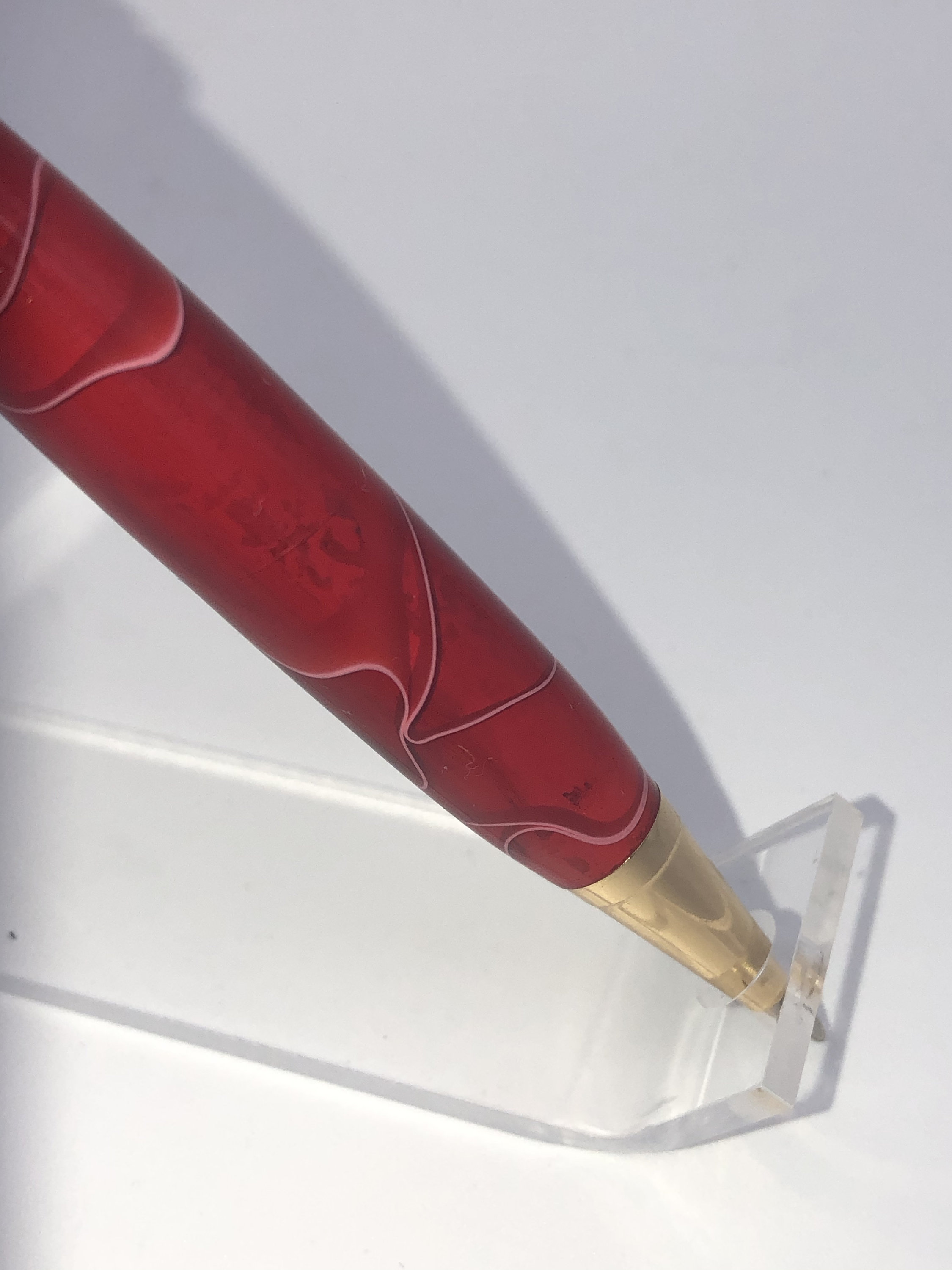 Handmade Pen, Designer Twist Pen, Red Pen, Acrylic Pen, Unique Gift ...