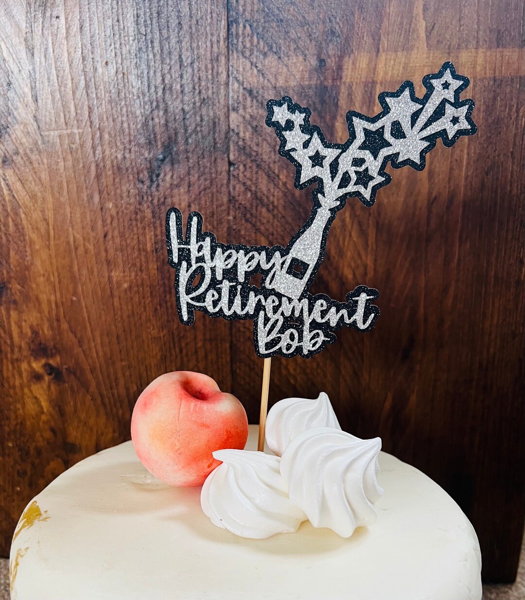 Personalised Retirement Cake Topper | Cake Topper | Retirement ...