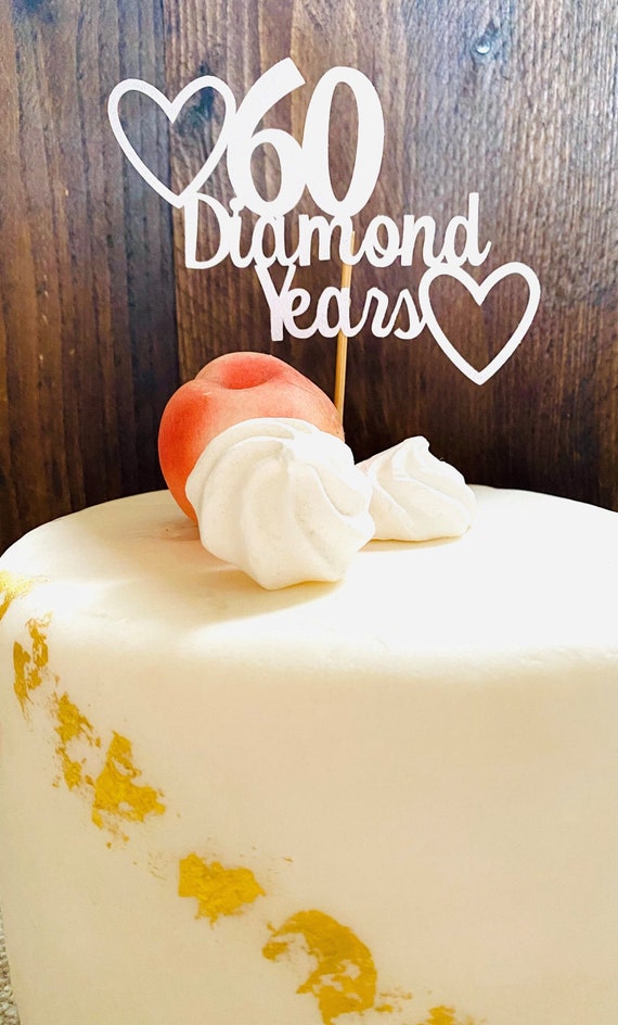 Diamond Wedding Cake Topper Cake Topper Diamond Wedding | Etsy