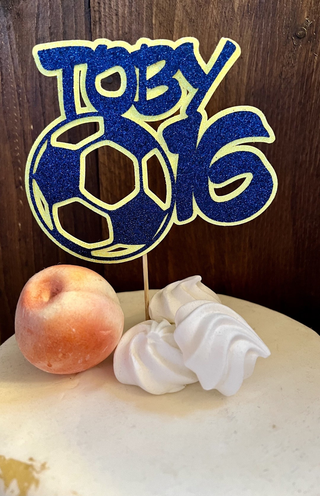 Personalised Football Cake Topper | Cake Topper | Football | Sport ...