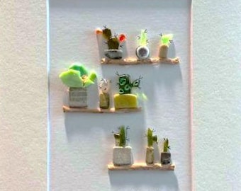 3D Art Here & Now Botanical Indoor House Plant Theme Wall Art Decor ...