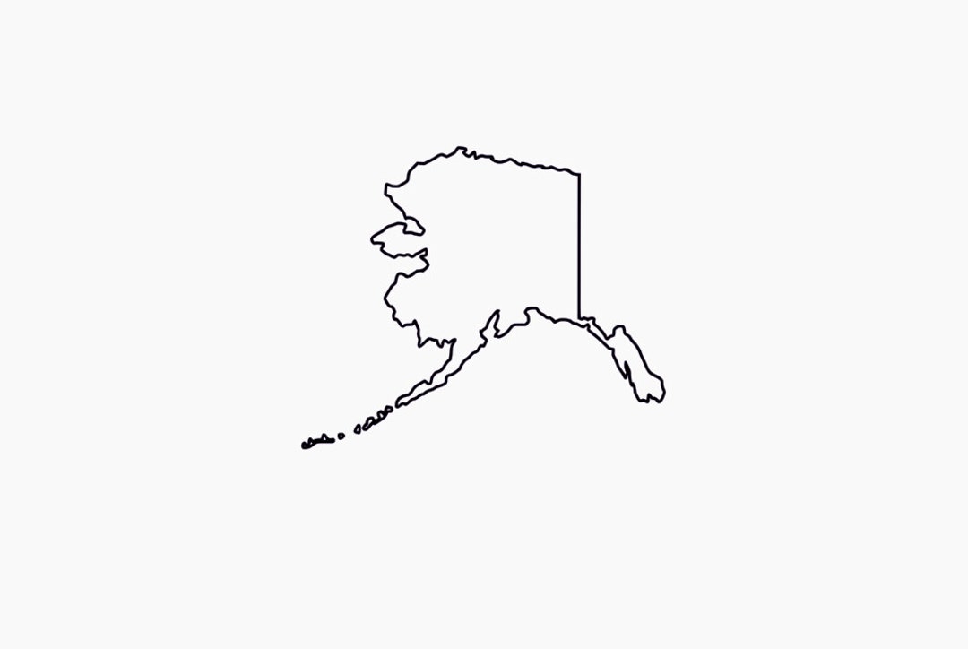 Alaska SVG Alaska Outline Svg Alaska SVG Outline of Alaska Svg Includes ...