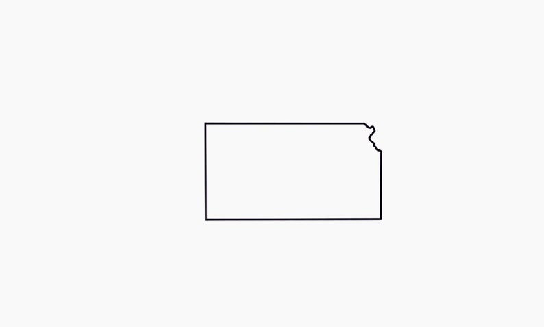 Kansas SVG Kansas Outline Svg Kansas SVG Outline of Kansas Svg Includes ...