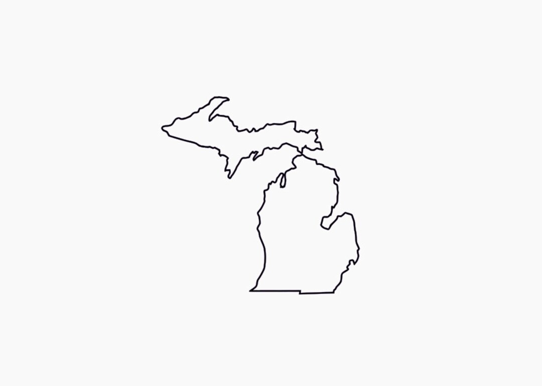 Michigan SVG Michigan Outline Svg Michigan SVG Outline of Michigan Svg ...