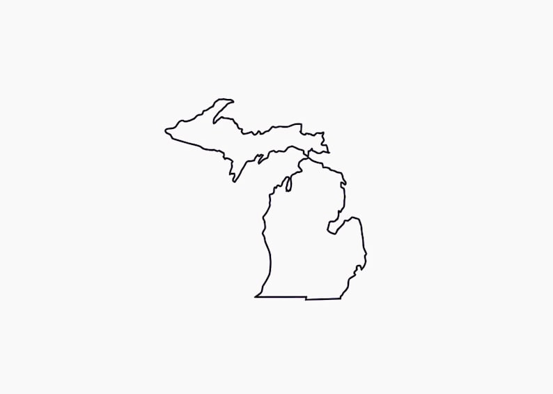 Michigan SVG Michigan Outline Svg Michigan SVG Outline of Michigan Svg ...