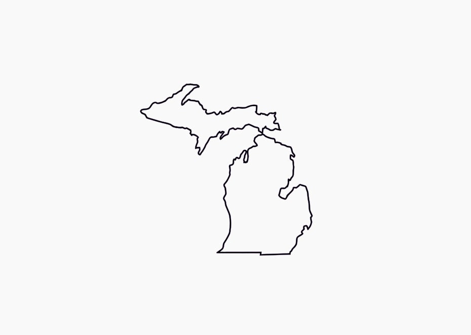 Michigan SVG Michigan Outline Svg Michigan SVG Outline of Michigan Svg ...