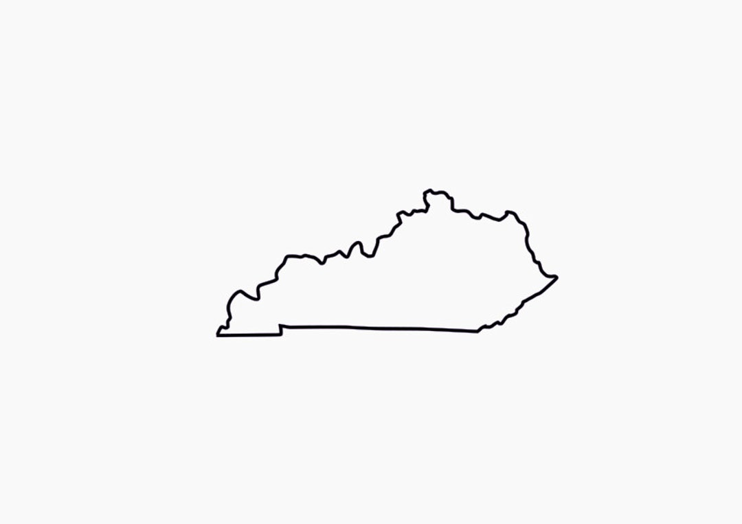 Kentucky SVG Kentucky Outline Svg Kentucky SVG Outline of Kentucky Svg ...