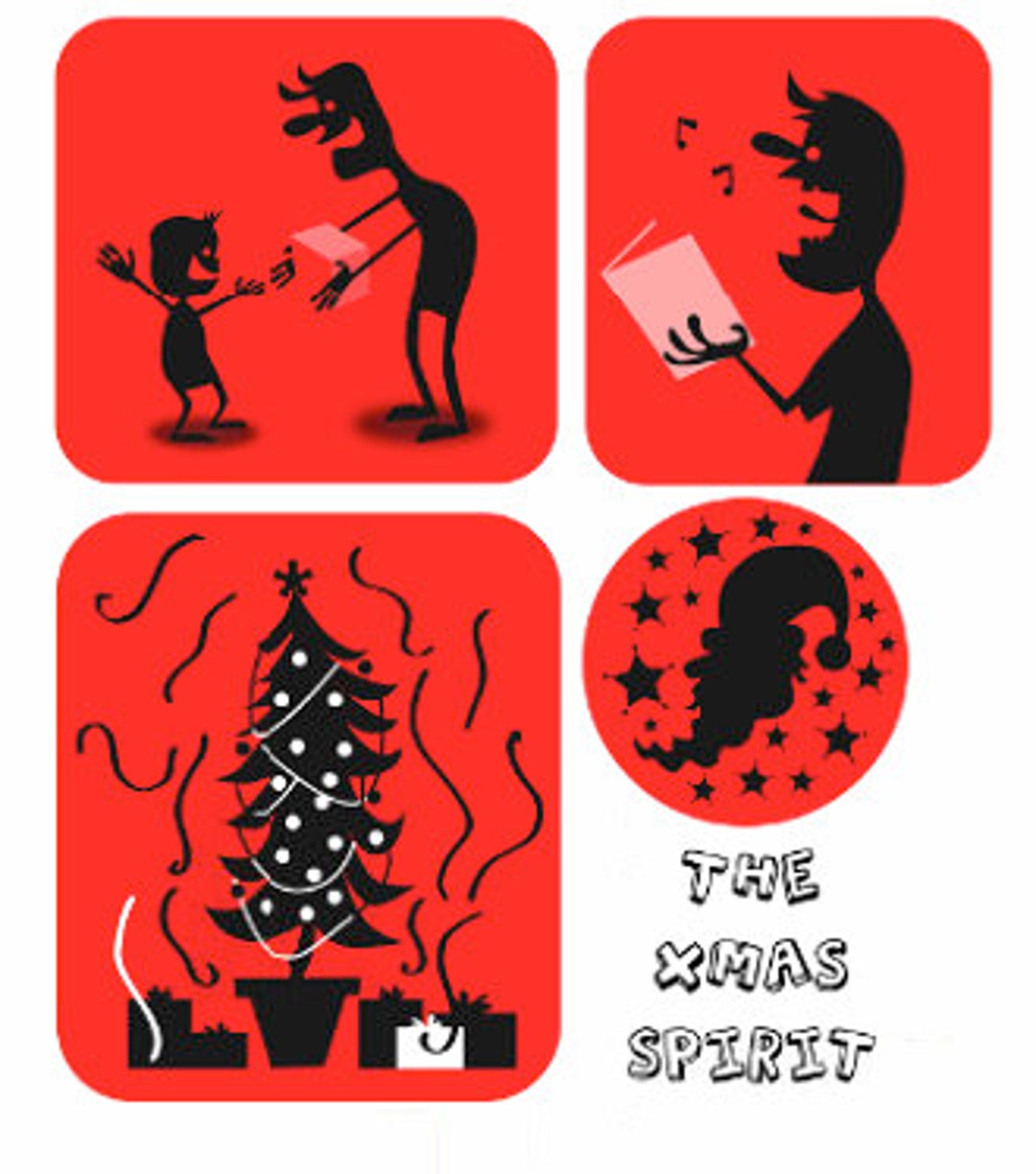 Christmas Spirit Vector Image SVG festive Holiday - Etsy