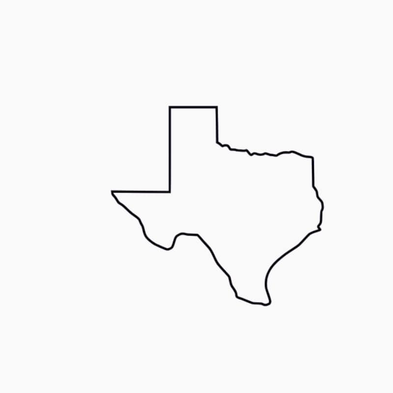Texas Outline Svg - Etsy