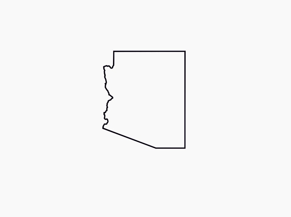 Arizona SVG Arizona Outline Svg Arizona SVG Outline of Arizona Svg ...