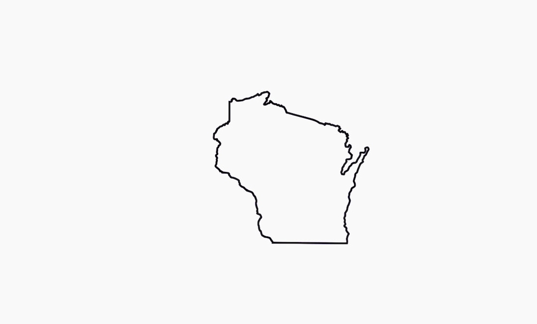 Wisconsin SVG Wisconsin Outline Svg Wisconsin SVG Outline of Wisconsin ...