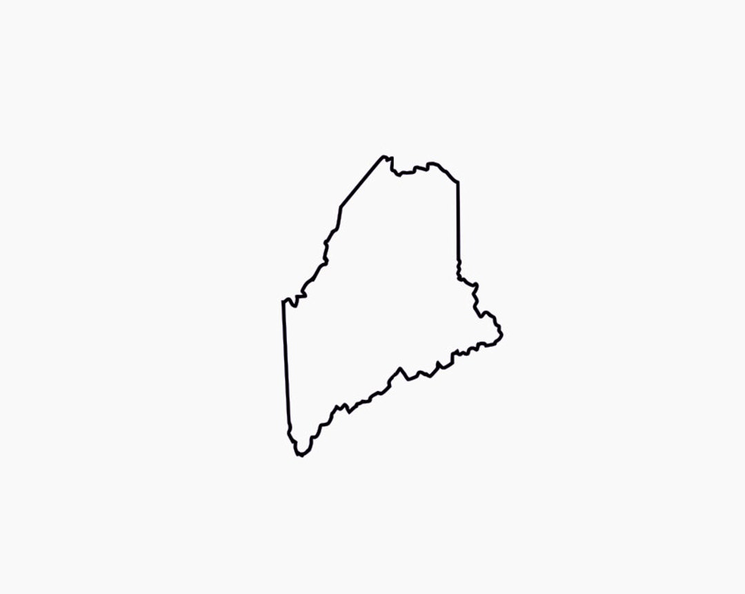 Maine Svg Maine Outline Svg Maine Svg Outline Of Maine Svg Includes Svg Files Maine Print