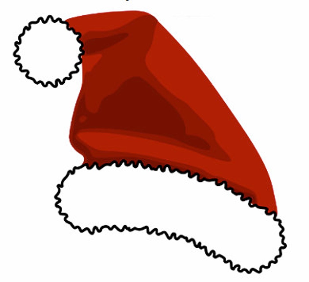 Festive Santa Cap Vector Design SVG for Christmas Crafts and ...