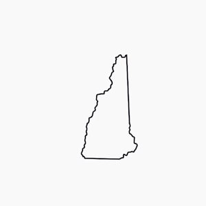 New Hampshire SVG NH Outline Svg New Hampshire SVG Outline of Nh Svg ...