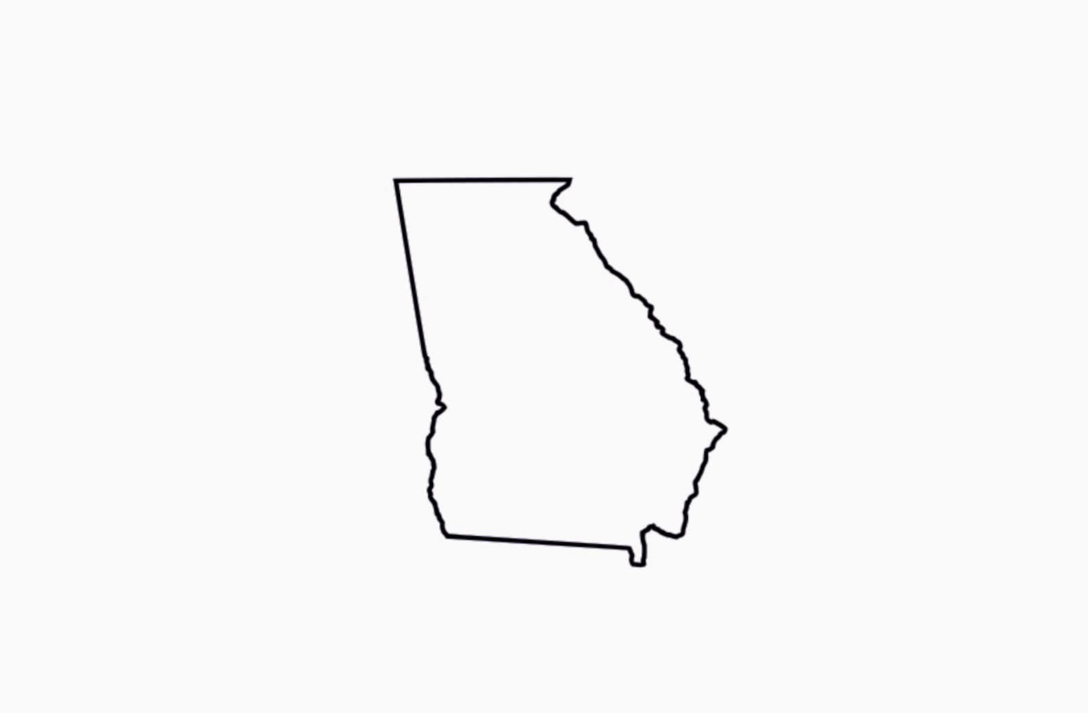 Georgia SVG Georgia Outline Svg Georgia SVG Outline of Georgia Svg ...
