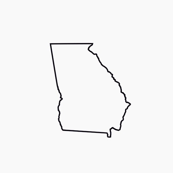 Georgia State Outline Svg - Etsy