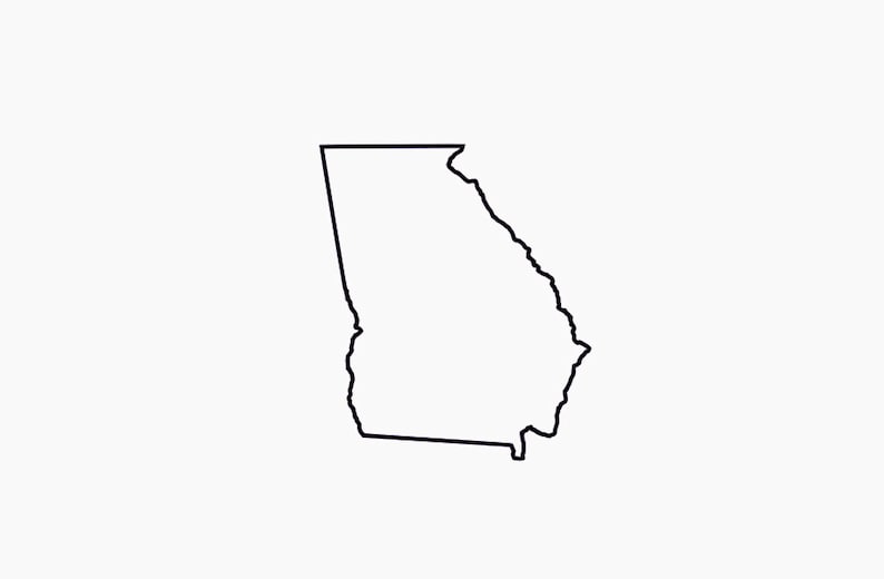 Georgia SVG Georgia Outline Svg Georgia SVG Outline of Georgia Svg ...