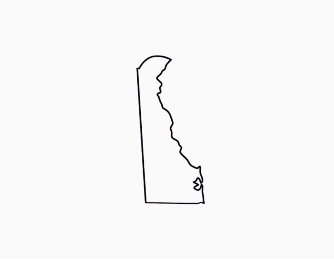 Delaware SVG Delaware Outline Svg Delaware SVG Outline of Delaware Svg ...