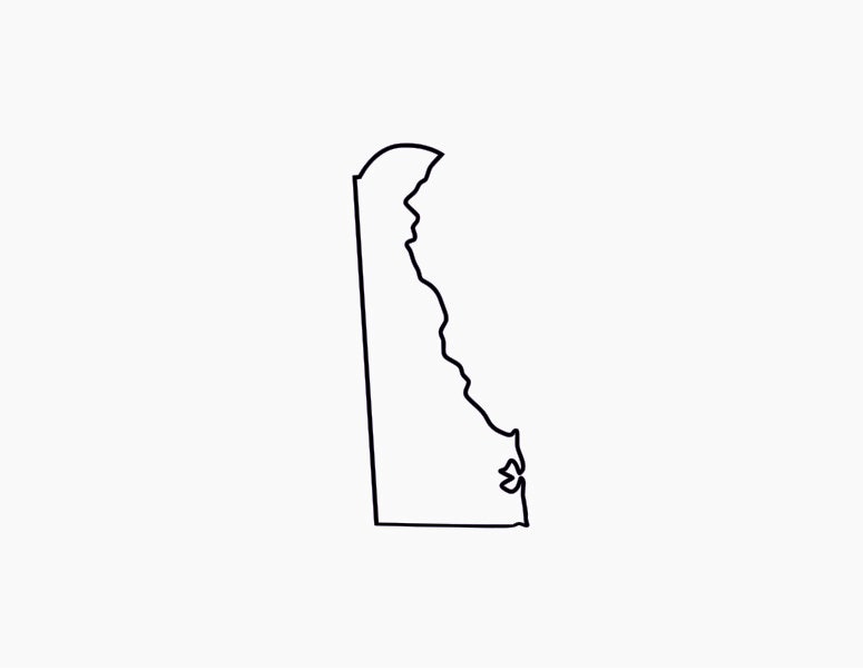 Delaware SVG Delaware Outline Svg Delaware SVG Outline of - Etsy