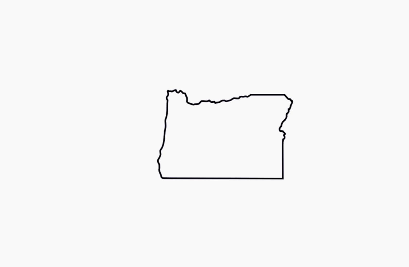 Oregon SVG Oregon Outline svg Oregon SVG Outline of Oregon Svg Includes ...
