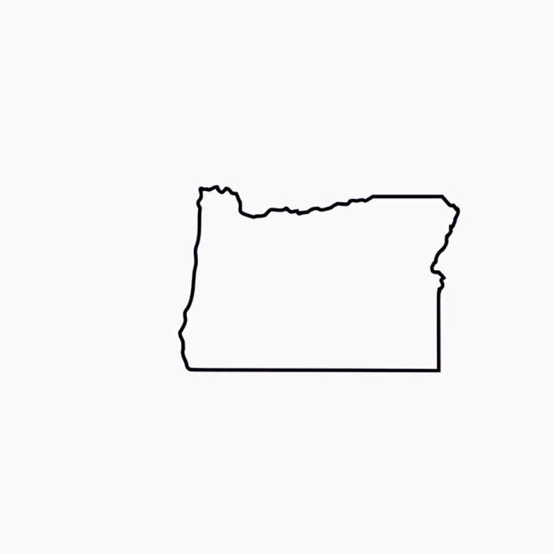 Oregon Outline - Etsy