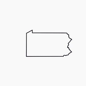 Pennsylvania SVG Pennsylvania Outline Svg Pa SVG Outline of PA Svg ...