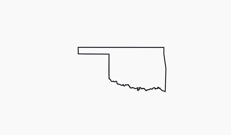 Oklahoma SVG Oklahoma Outline Svg Oklahoma SVG Outline of Oklahoma Svg ...