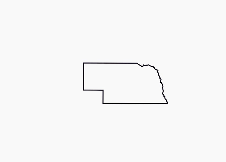 Nebraska SVG Nebraska Outline Svg Nebraska SVG Outline of Nebraska Svg ...