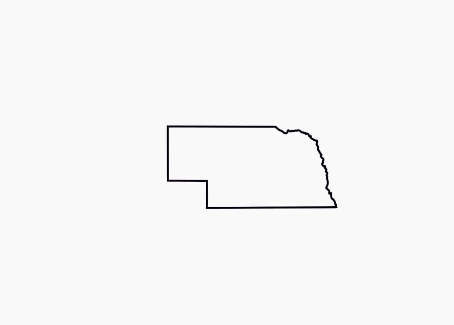 Nebraska SVG Nebraska Outline Svg Nebraska SVG Outline of Nebraska Svg ...