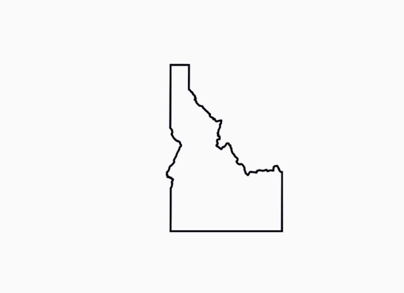 Idaho SVG Idaho Outline Svg Alabama SVG Outline of Idaho Svg Includes ...