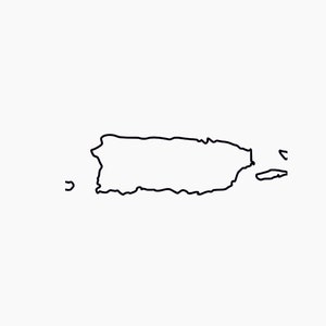 Puerto Rico SVG Puerto Rico Outline svg Pr SVG Outline of PR Svg ...