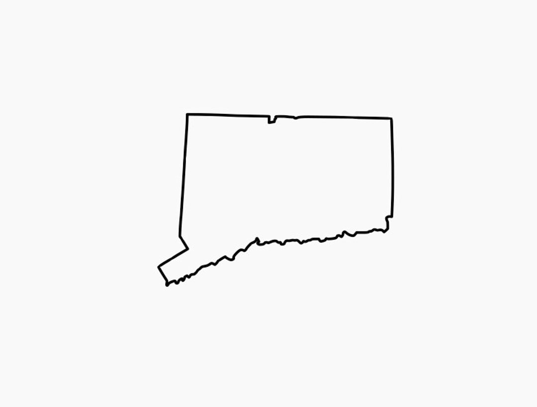 Connecticut SVG Connecticut Outline Svg Conn SVG Outline of Conn Svg ...