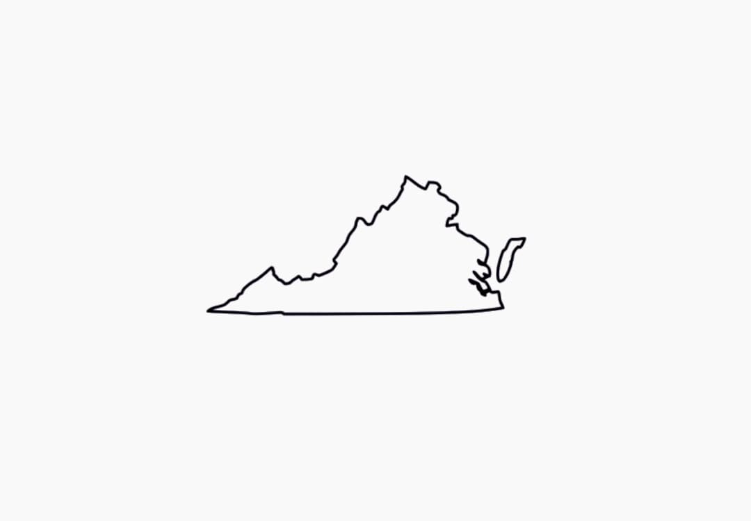 Virginia SVG Virginia Outline Svg Virginia SVG Outline of Virginia Svg ...