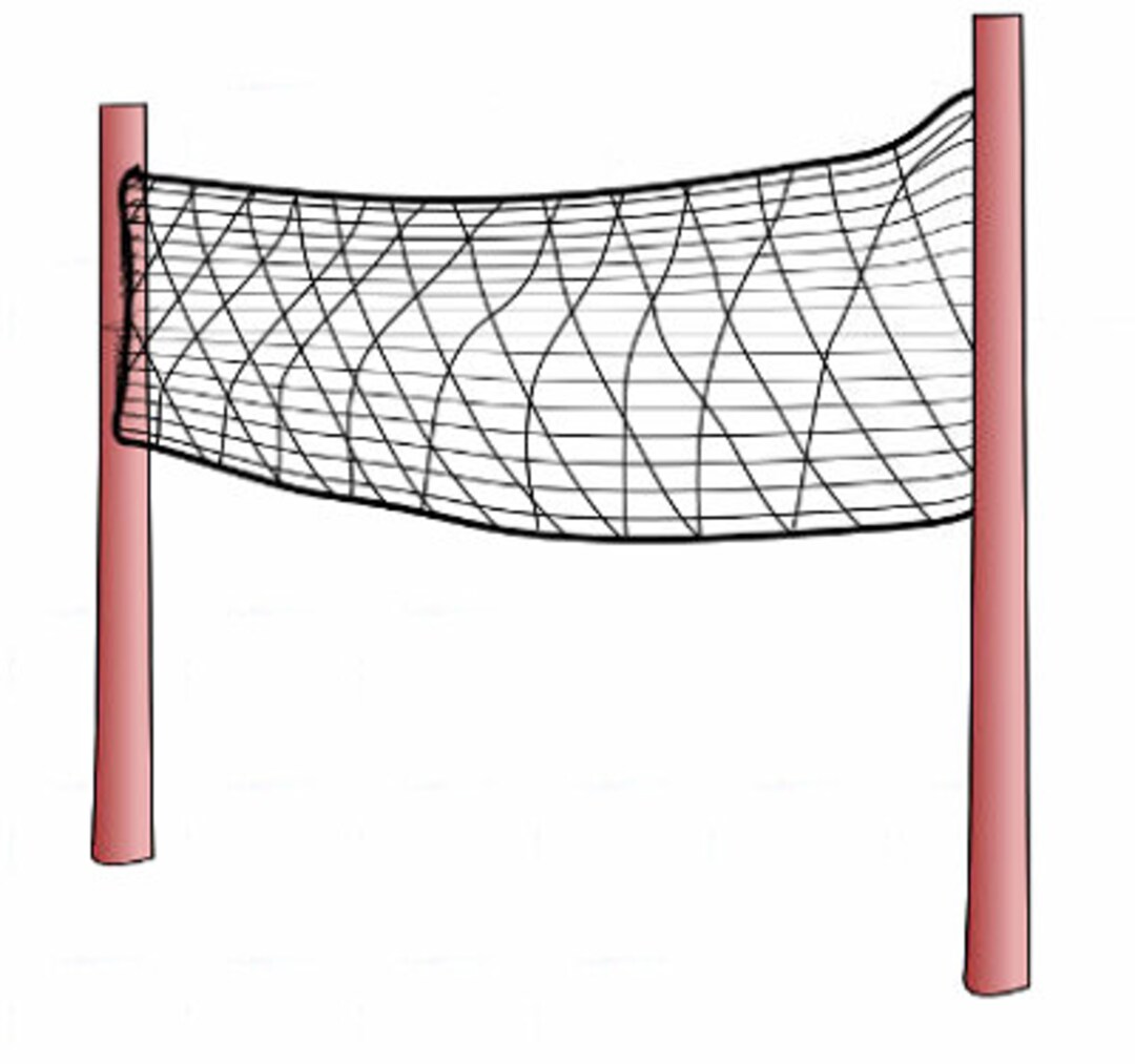 Volleyball Net Vector Image SVG Sporty Net Illustration Athletic Game ...