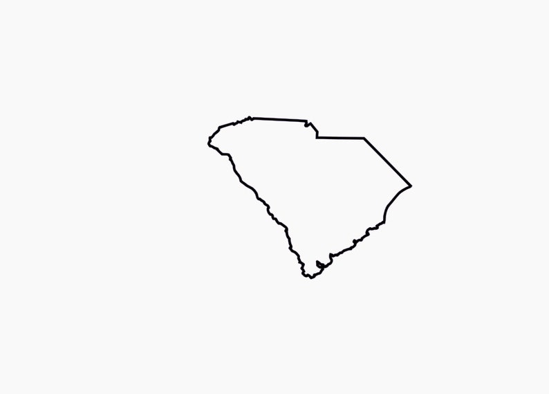 South Carolina SVG South Carolina Outline Svg SC SVG Outline of Sc Svg ...