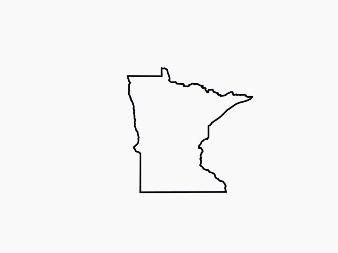 Minnesota SVG Minnesota Outline Svg Minnesota SVG Outline of Minnesota ...