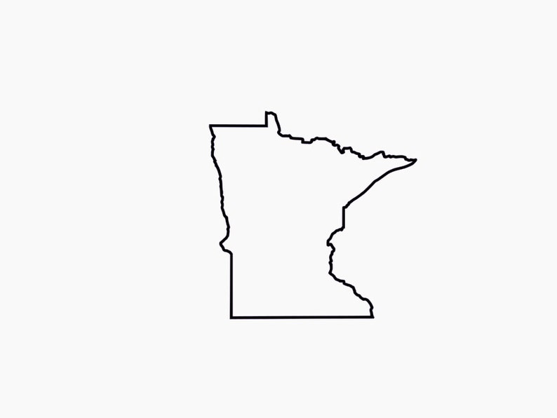 Minnesota SVG Minnesota Outline Svg Minnesota SVG Outline of Minnesota ...