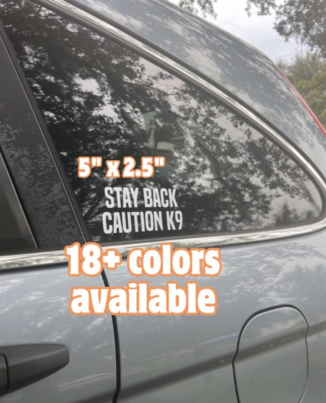 Stay Back Caution K9 Decal - Etsy
