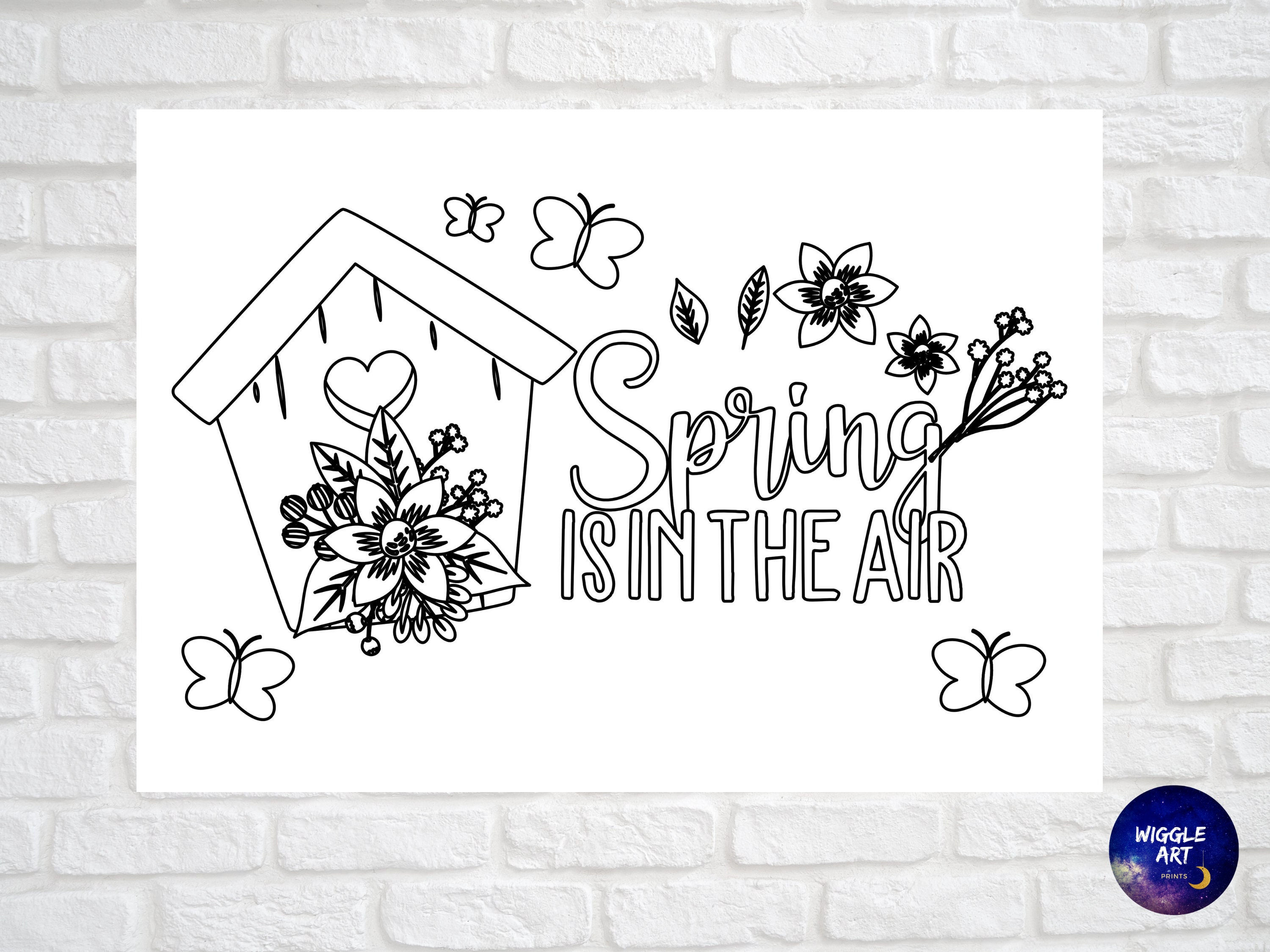 Spring Coloring Pages Pack Instant Download Spring Printables for Kids ...