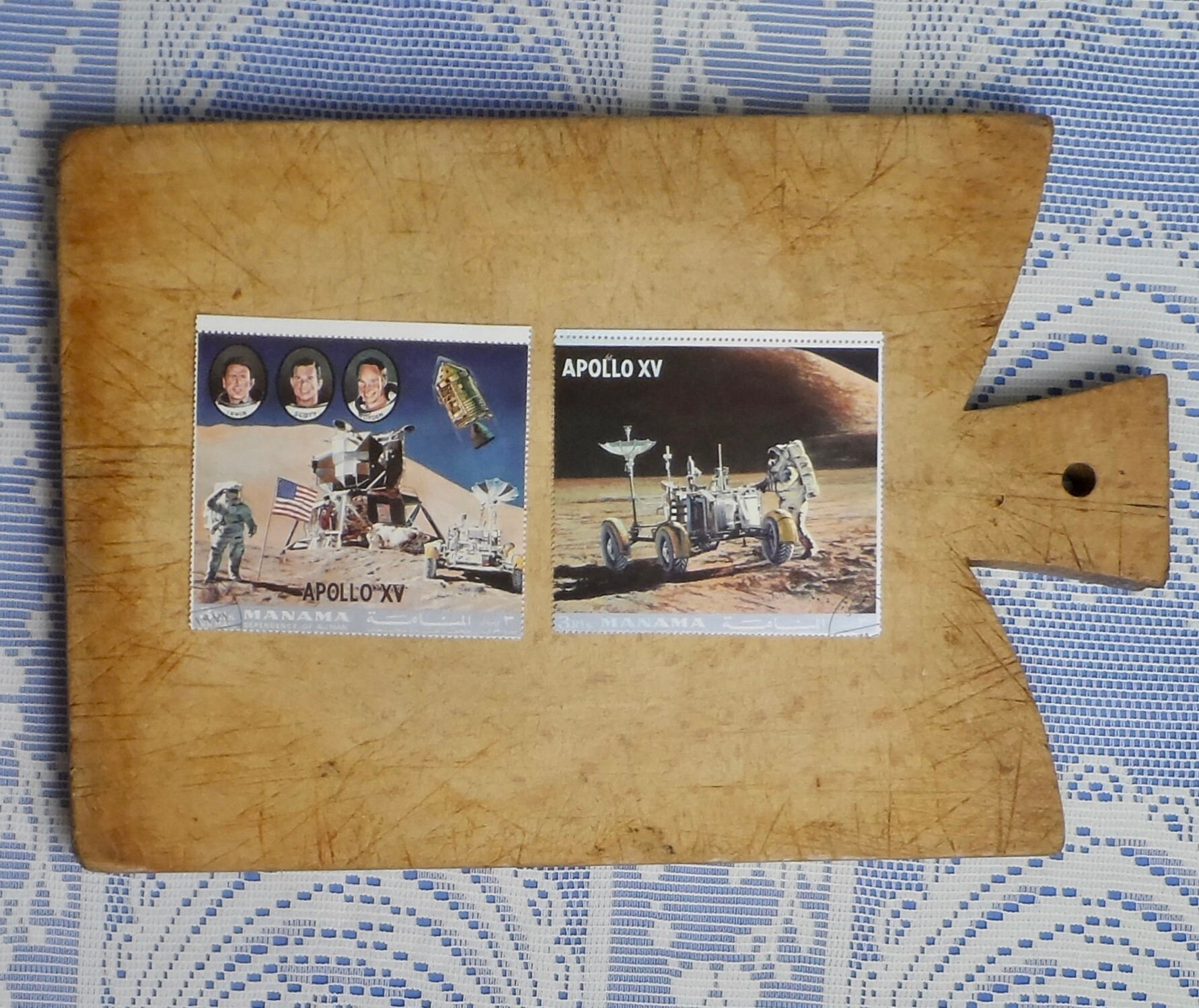 Apollo 15 Spaceflight 1971 Stamps From Manama. Original NASA Apollo ...