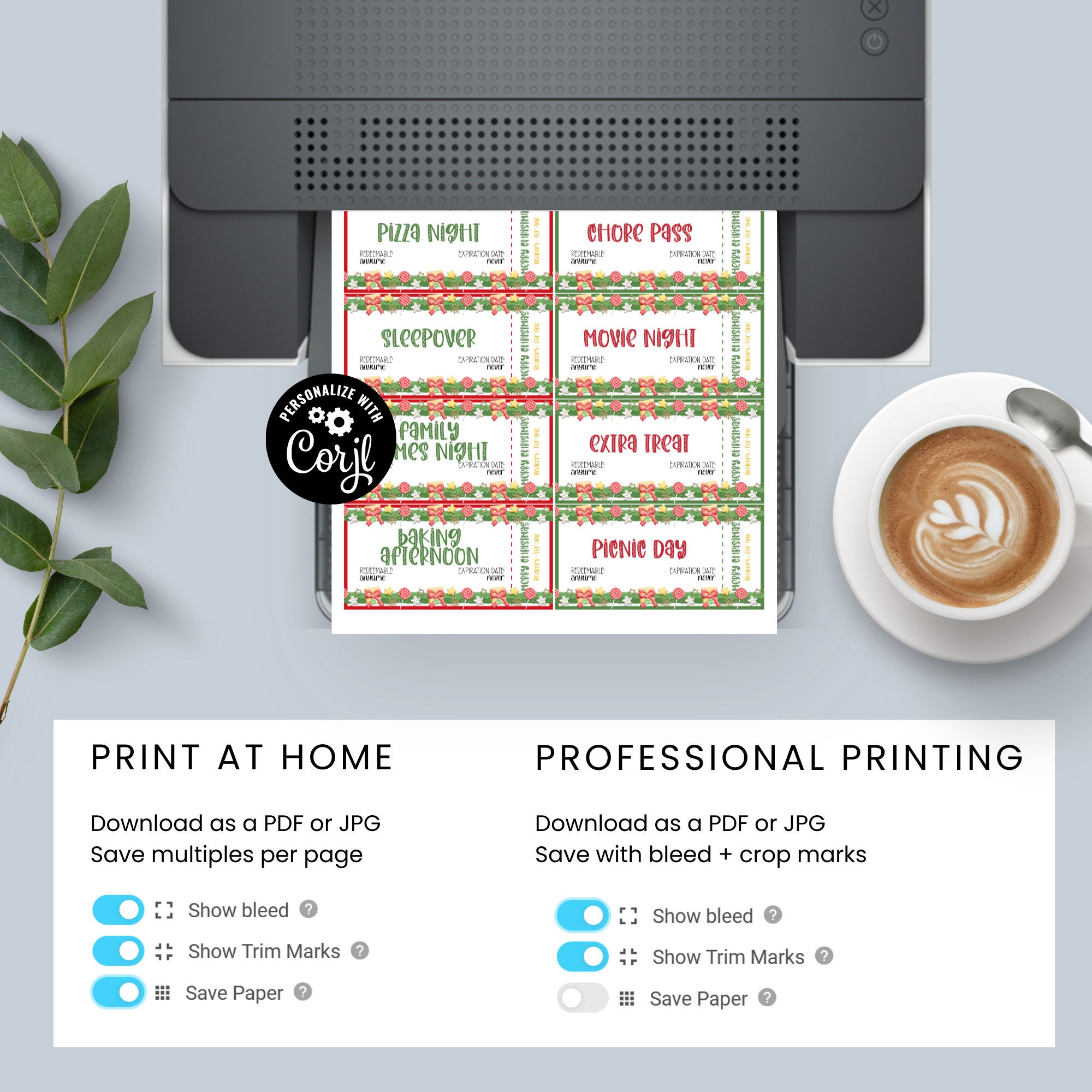 Printable Christmas Coupon Book for Kids Editable Christmas - Etsy