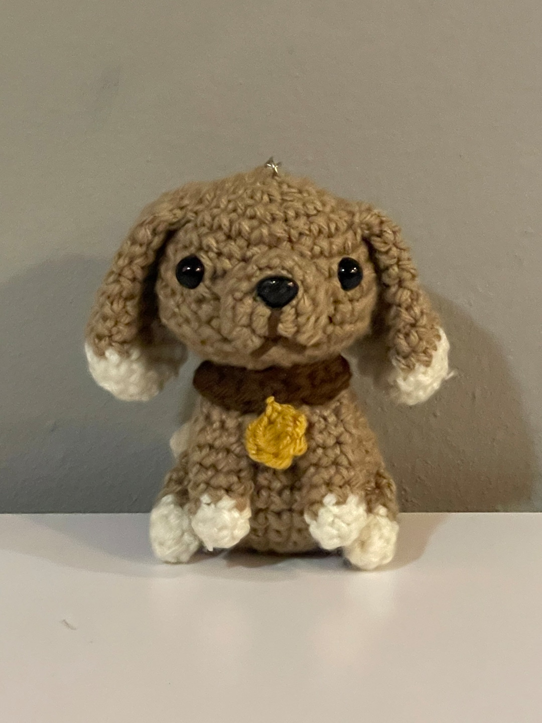 Crochet Dog Keychain - Amigurumi Animal Keychain, Crochet Dog, Handmade ...