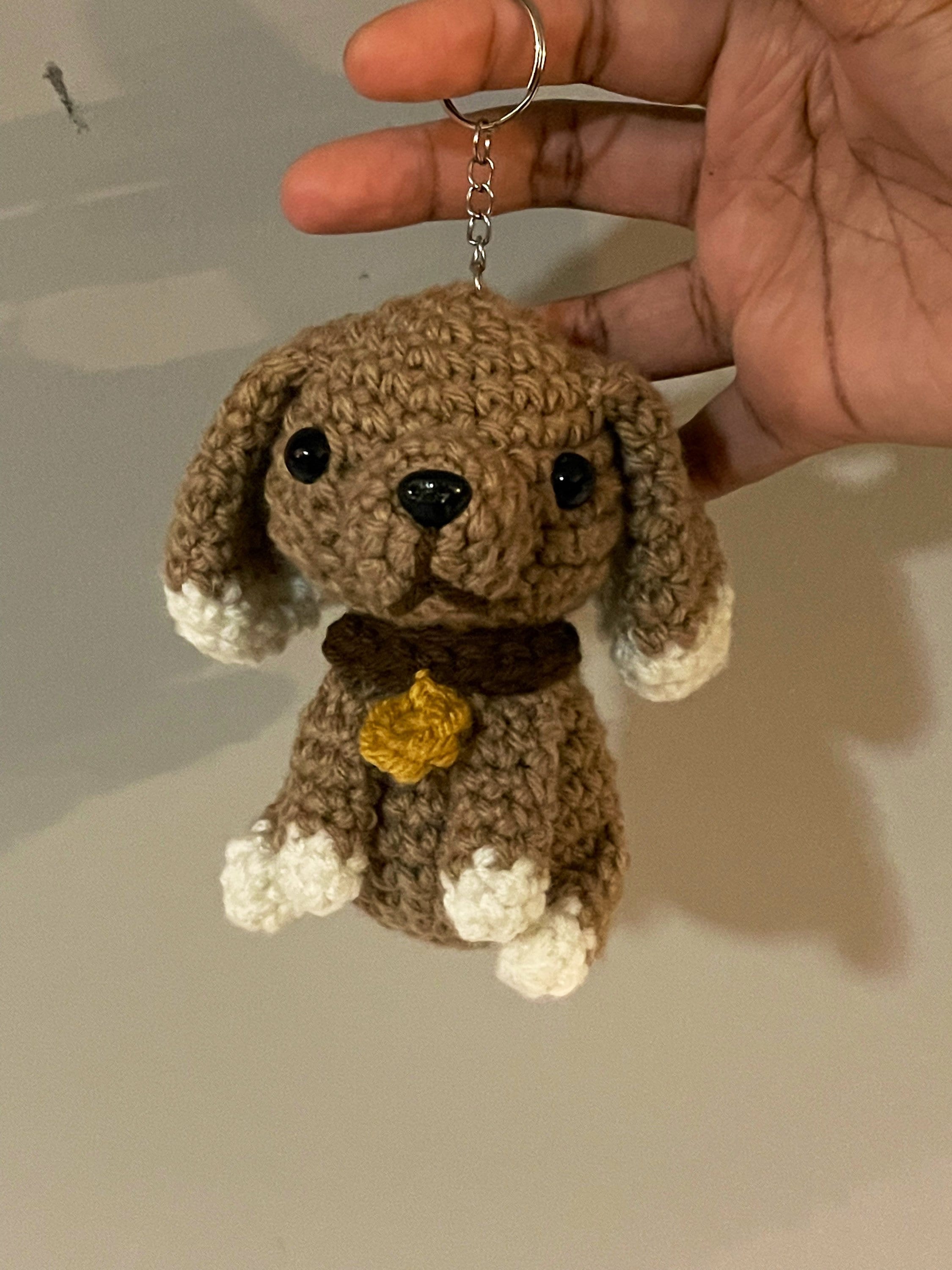 Crochet Dog Keychain Amigurumi Animal Keychain - Etsy