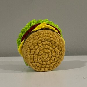 Crochet Burger, Fries, & Soda Meal Keychain Set - Crochet Keychain Set ...