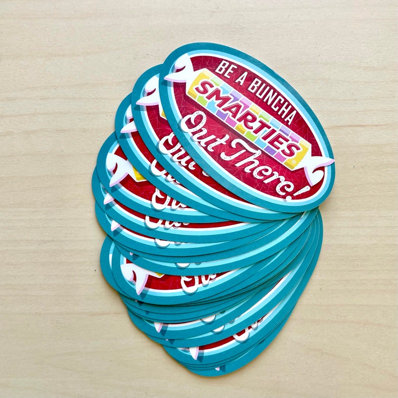 Smarties : Team Motivational Stickers (set of 24) - Etsy