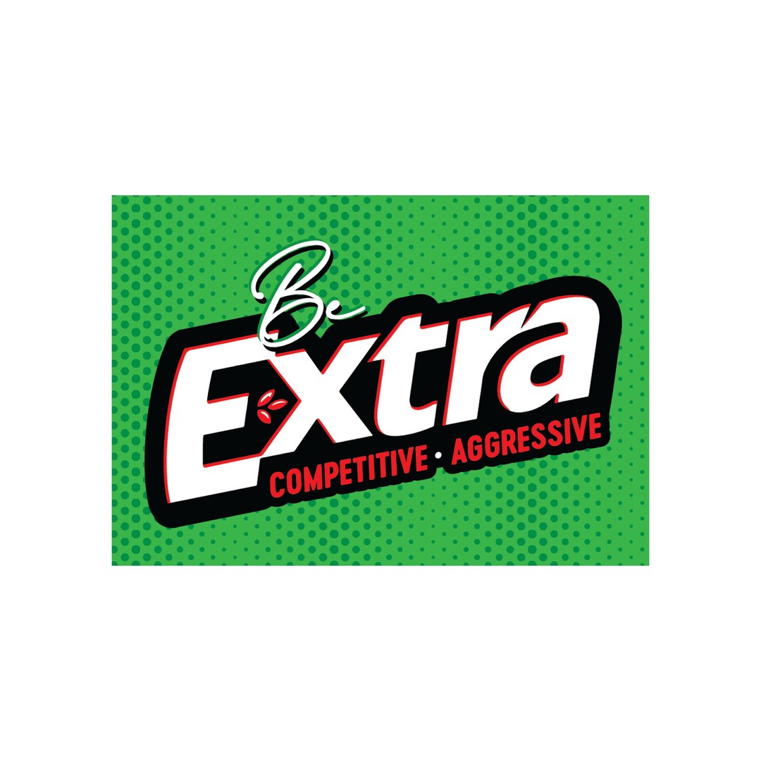 Extra Gum : Team Motivational Stickers (set of 24) - Extra Green - Etsy