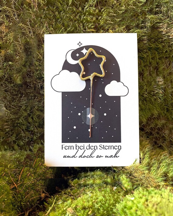 Stars Map Condolence Card/condolence Card | Etsy