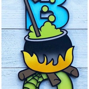 Halloween Boo Signs Laser Cut Hand Painted Decoration couldron - Etsy UK