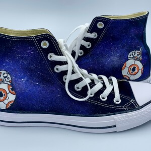 CUSTOM Star Wars Inspired Hand-painted Converse, Disney Shoes ...